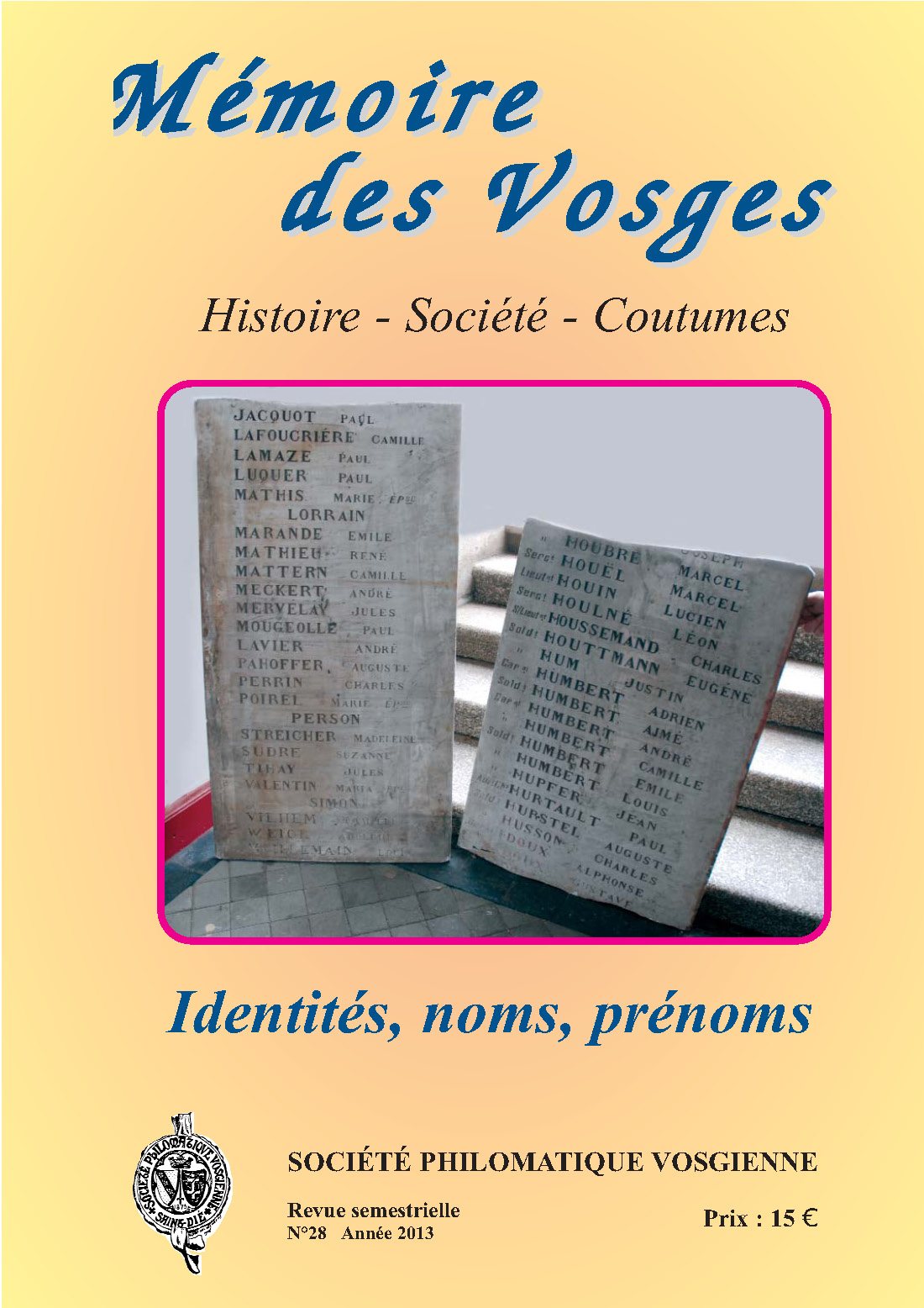 Mémoire des Vosges | société de la philomatique vosgienne